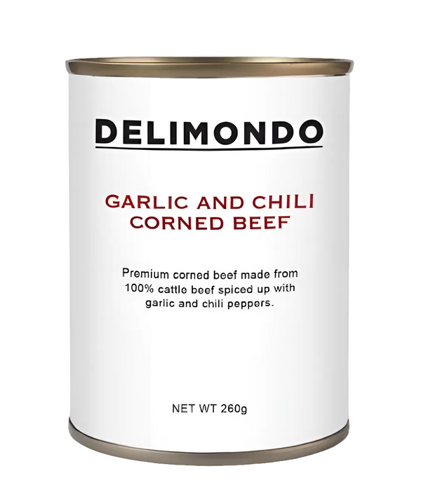 Delimondo Garlic & Chili Corned Beef 260g – Henny's Commercial Online