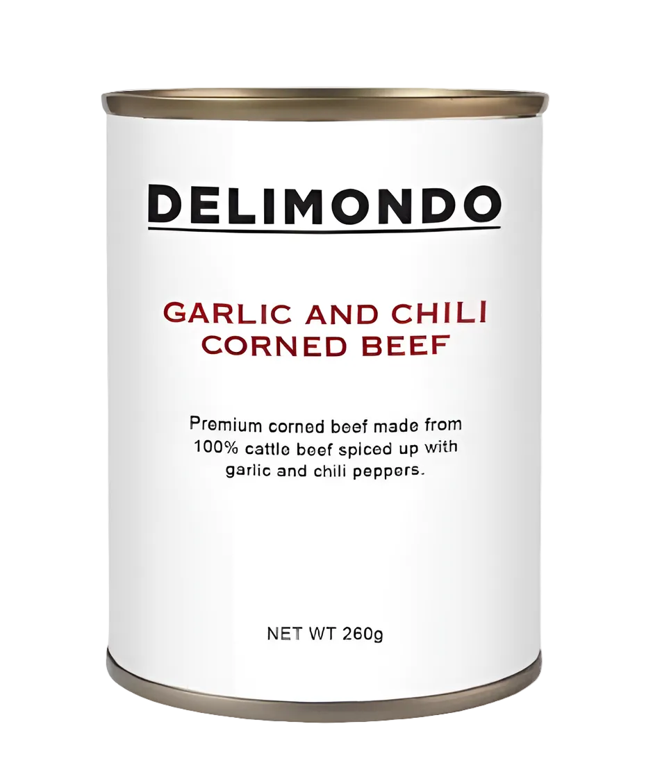 Delimondo Garlic & Chili Corned Beef 260g – Henny's Commercial Online